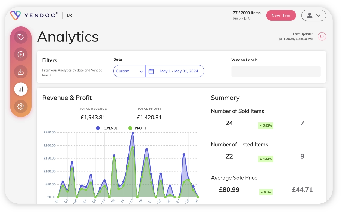 Vendoo | Best Crosslisting Software for Resellers in the UK